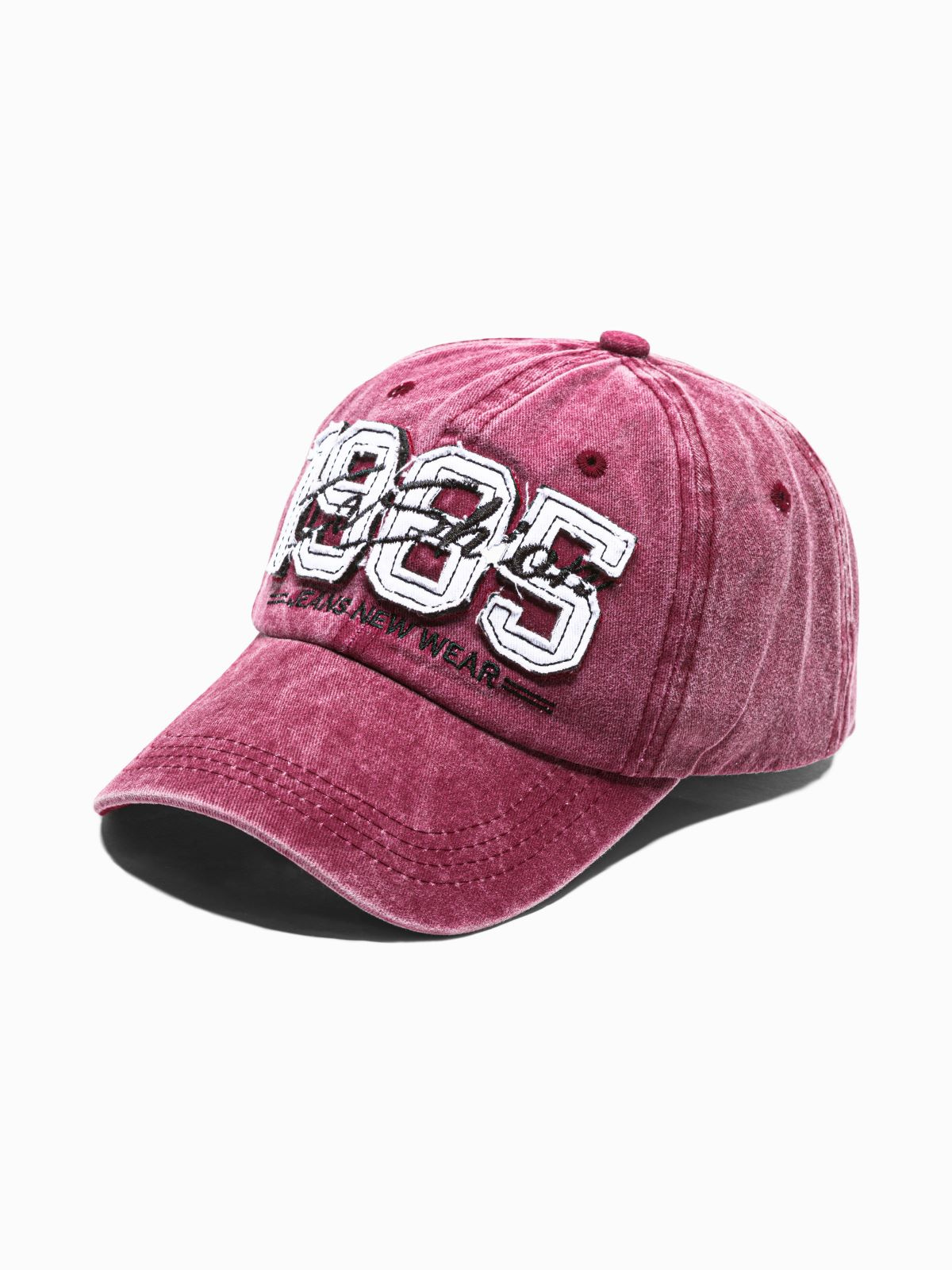 Men's cap - dark red H077 | Ombre.com - Men's clothing online