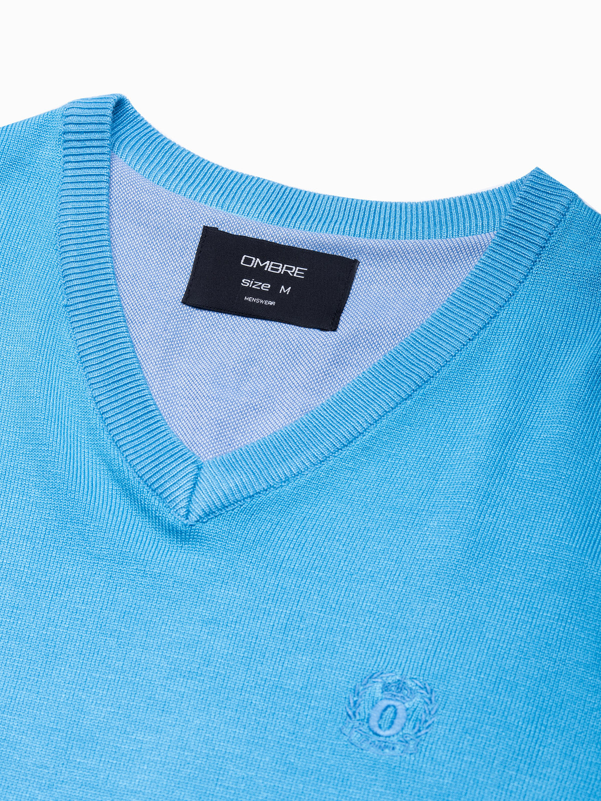 Men's sweater - light blue E191 | Ombre.com - Men's clothing online