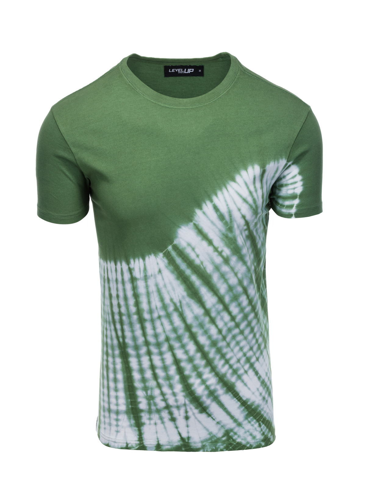 TIE DYE men's cotton T-shirt - green V3 S1617 | Ombre.com - Men's ...