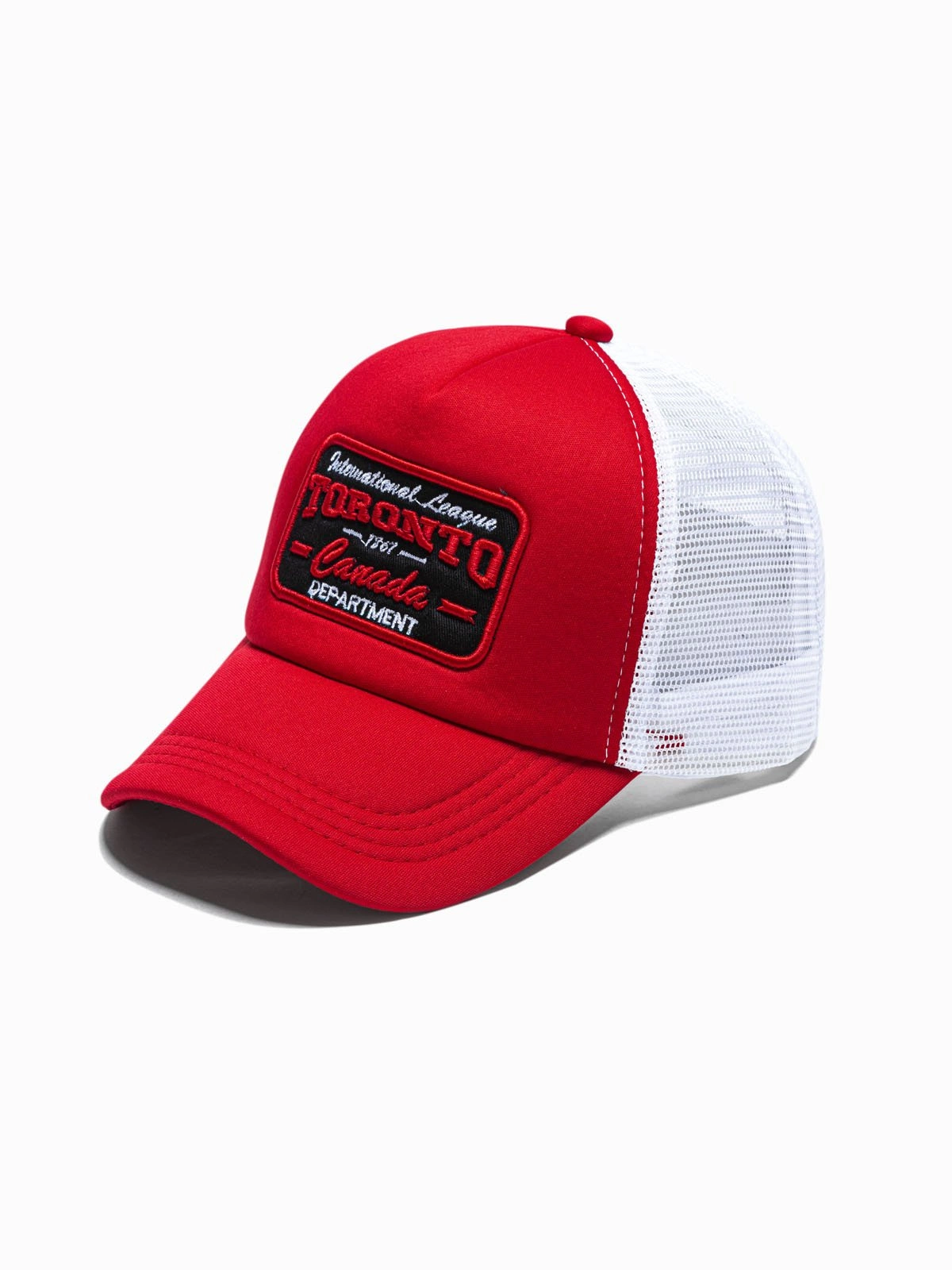 Men's cap - red H107 | Ombre.com - Men's clothing online